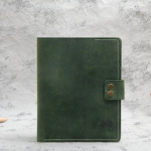A5 Leather Journal Cover Personalized Leather Portfolio - Etsy