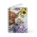 Cute Highland Cow Spiral Bound Journal - Cow and Wild Flowers Notebook ...