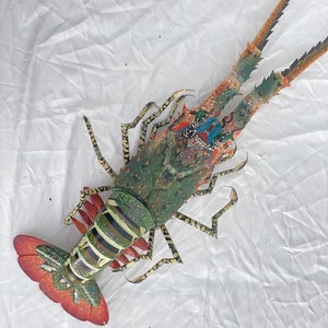Lobster Wall Hanging, Lobster Wall Decor, Handmade Bamboo Big Lobster ...