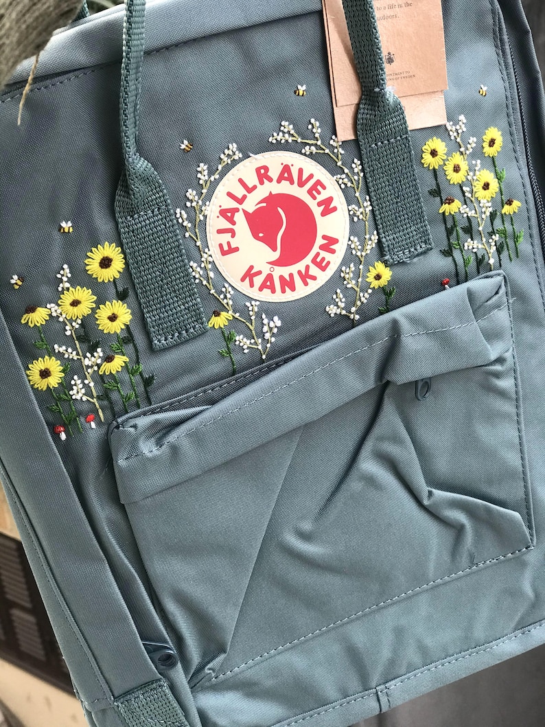 Kanken Backpack Embroidery/hand Embroidery on Fjallraven Kanken ...