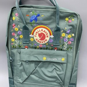 Fjallraven Kanken No. 1 Backpack Custom Hand Embroidery/customized ...