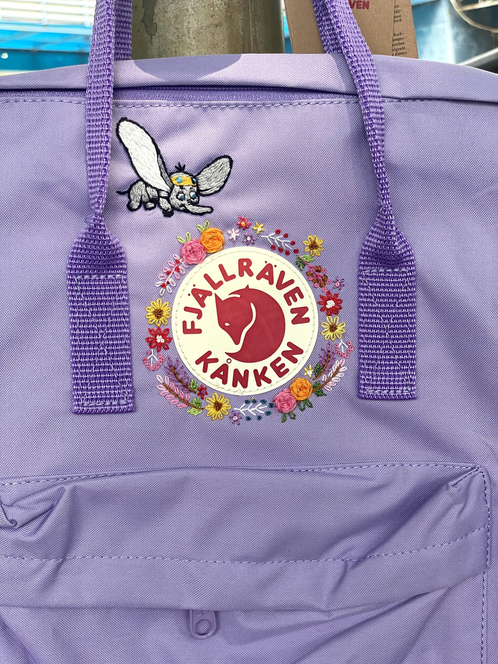 Fjallraven Kanken Embroidery Design Flowers/embroidered Fjallraven ...