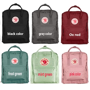 Mini Classic W/ Name Custom-embroidery Kanken Backpack/fjallraven ...