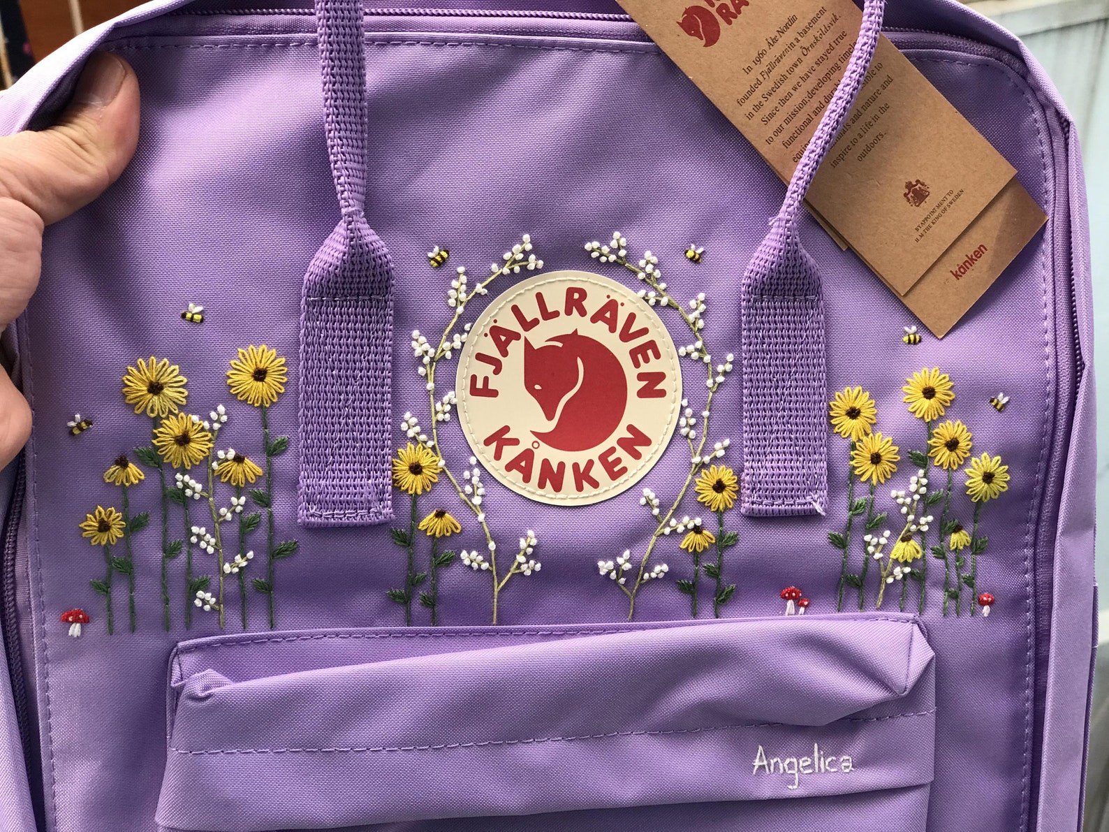 Fjallraven Kanken Embroidered/ Kanken Embroidery Pattern/ Embroidered ...