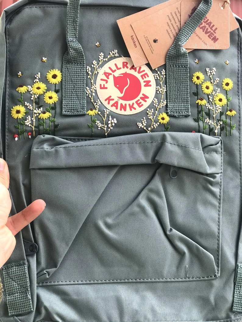 Kanken Backpack Embroidery/hand Embroidery on Fjallraven - Etsy