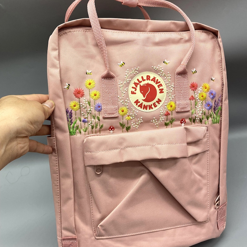 Embroidered Backpack - Etsy
