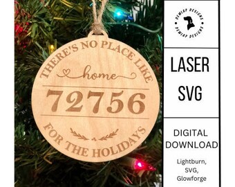 DIGITAL FILE Zip Code Christmas Ornament - Etsy
