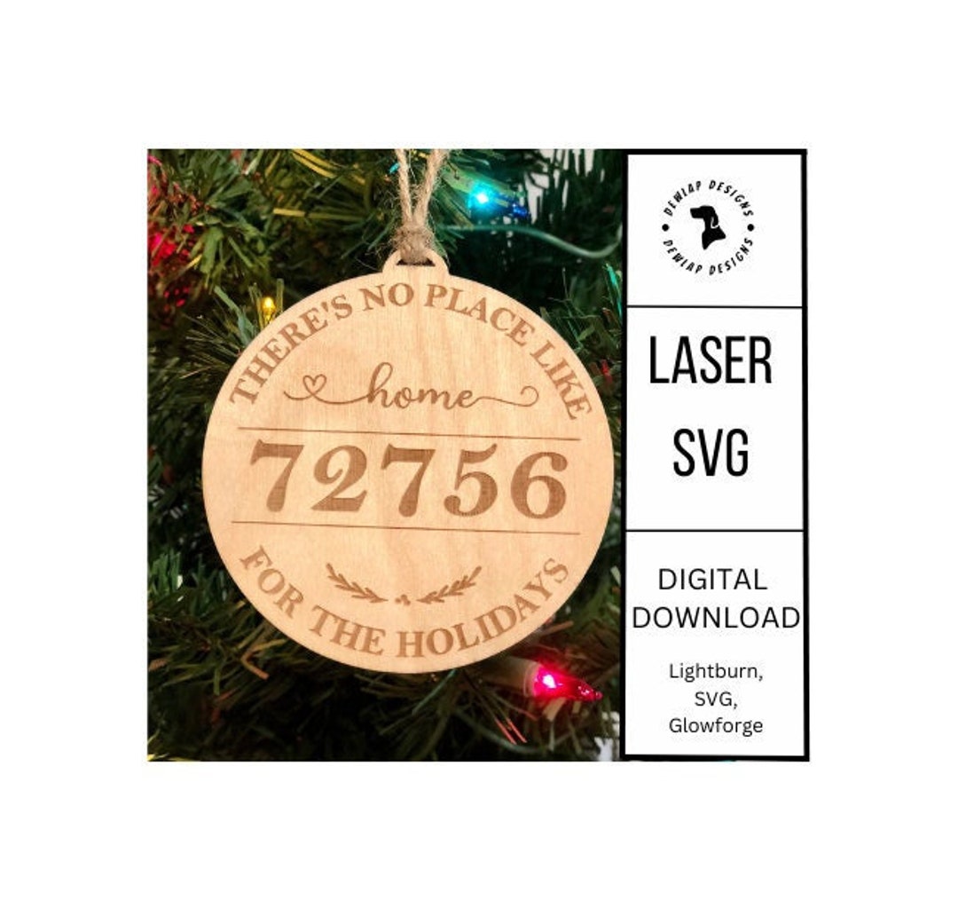 Zip Code Ornament SVG File Digital Download - Etsy