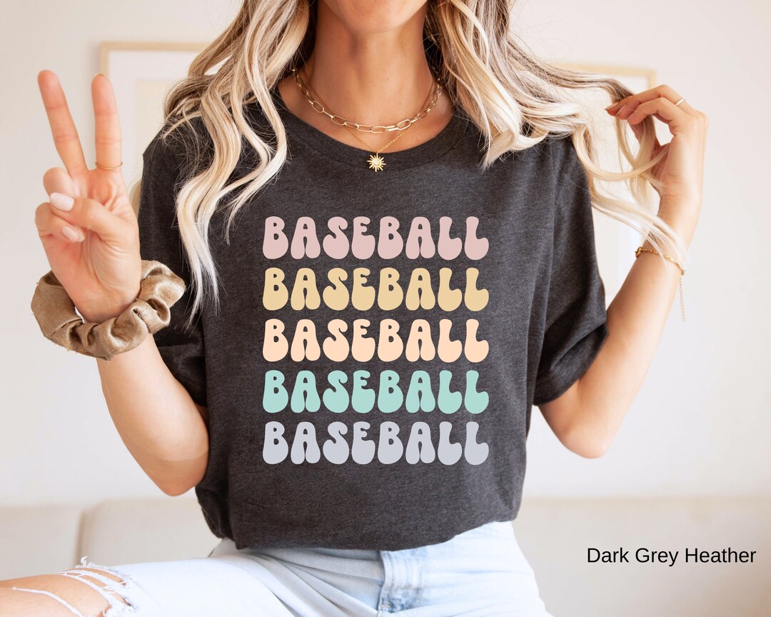 Retro Baseball Shirt, Baseball Tshirt, Baseball Shirt for Women ...