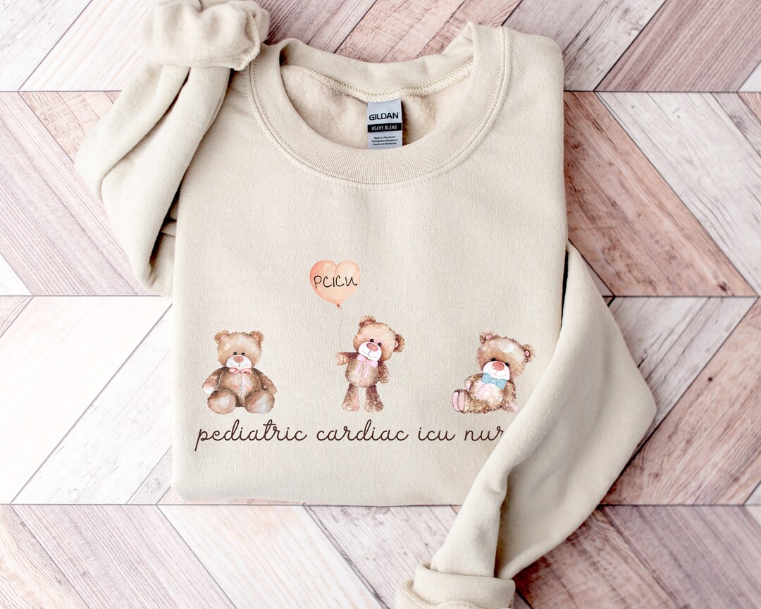 Cute Pediatric Cardiac ICU Nurse Sweatshirt, Pediatric Icu Nurse Gift ...