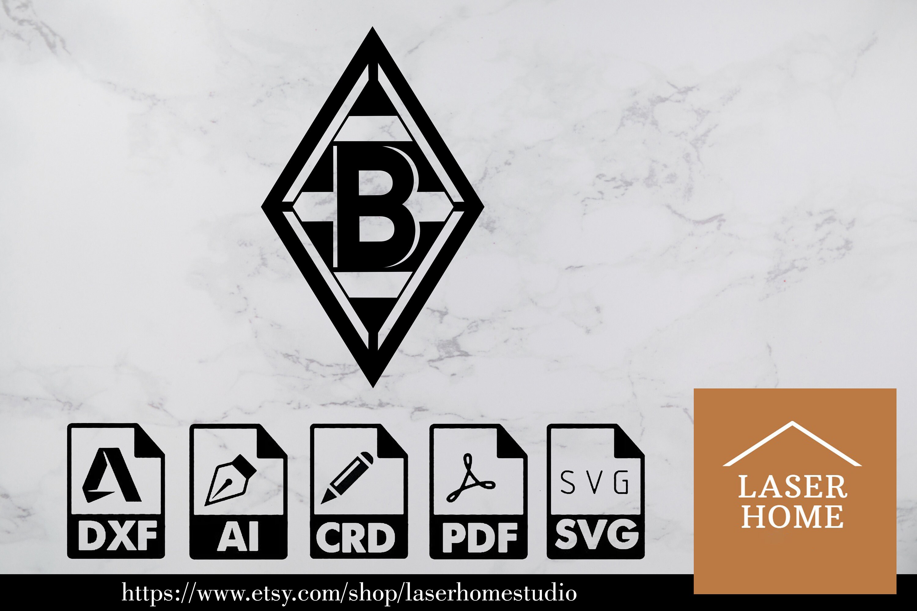 Borussia Mönchengladbach Logo Design Svg Dxf File Wall Sticker | Etsy