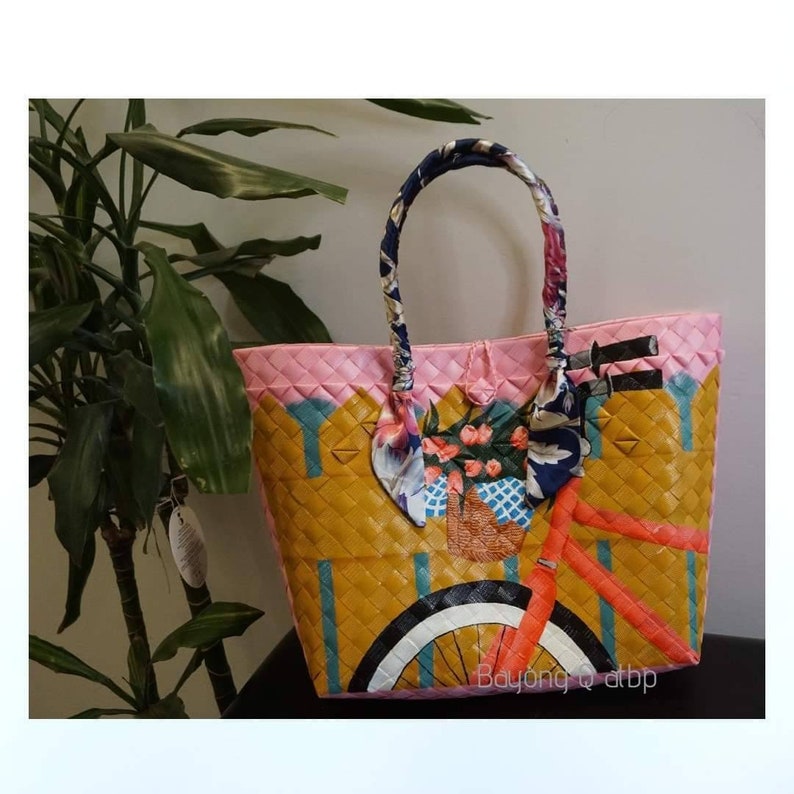 Bayong Bag Handpainted | Art Bag | Gift for Her | Gift for Mom - Etsy