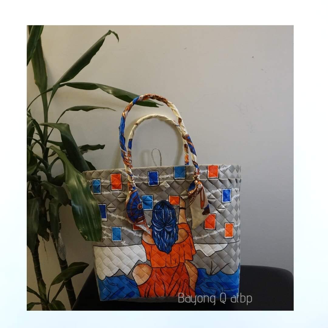 Bayong Bag Handpainted Art Bag Gift for Her Gift for Mom - Etsy