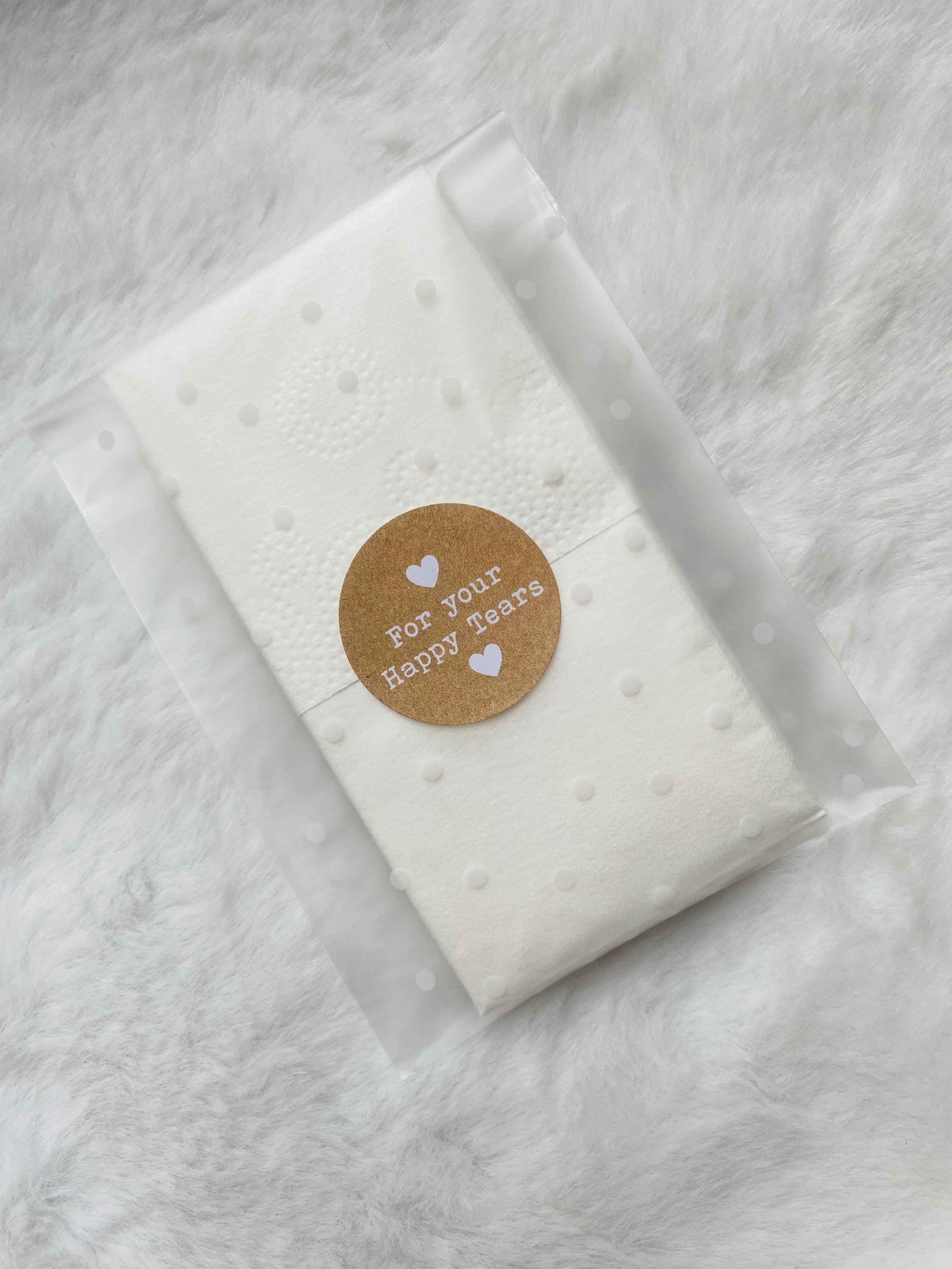 Handmade Happy Tears Tissue Packs Rustic Kraft Brown 2 - Etsy UK