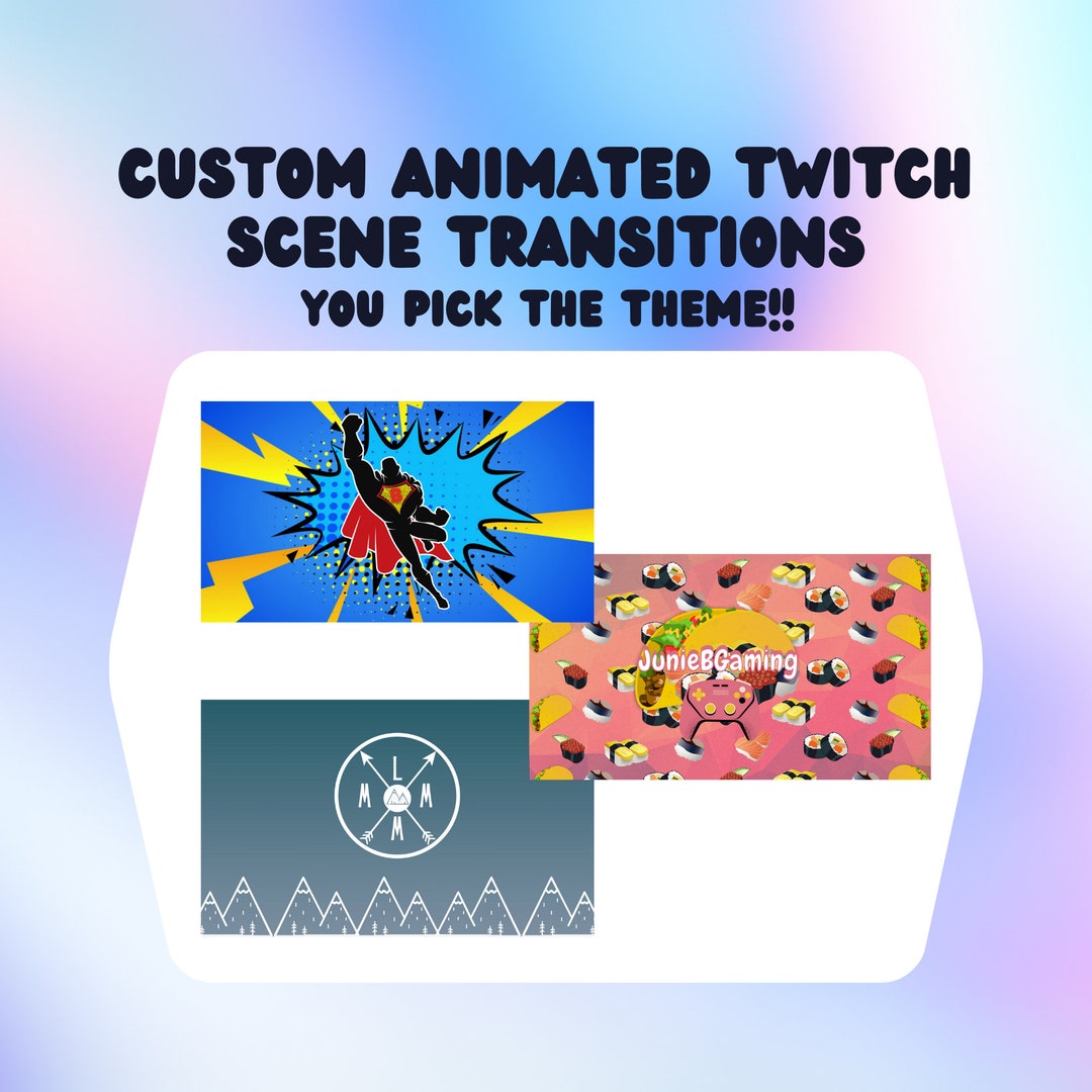Custom Animated Twitch Scene Transitions - Etsy