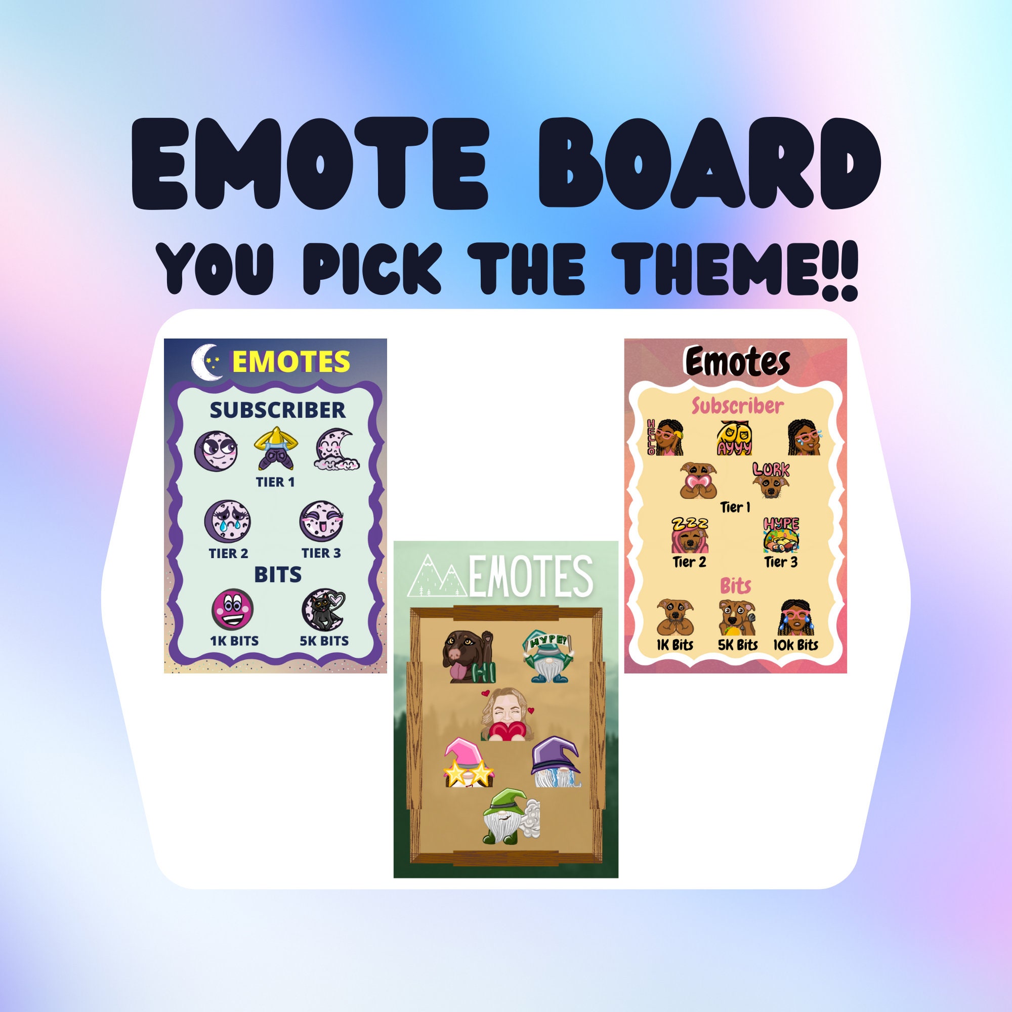 Custom Emote Board - Etsy