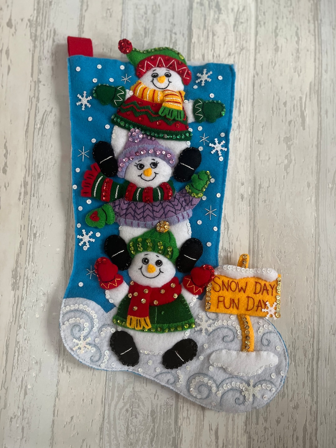 Bucilla Snow Much Fun Christmas Stocking - Etsy
