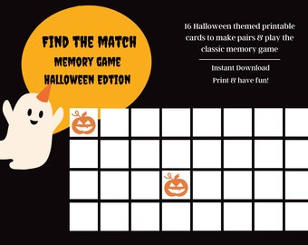 Halloween Party Game Villain Match Game Fun Halloween Game - Etsy