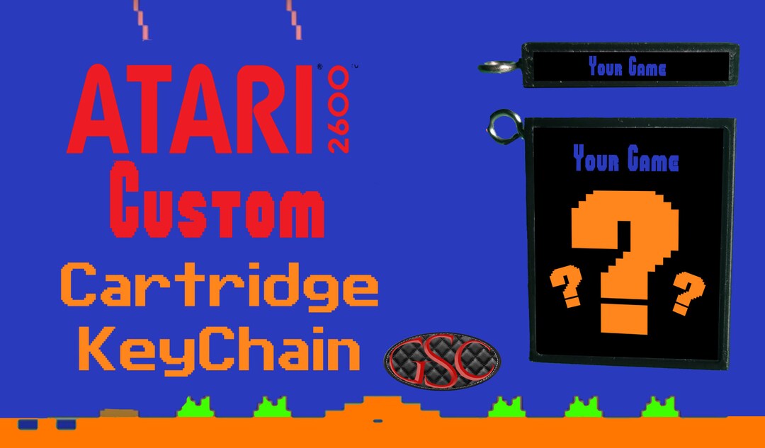 Atari 2600 Custom Cartridge Keychain - Etsy