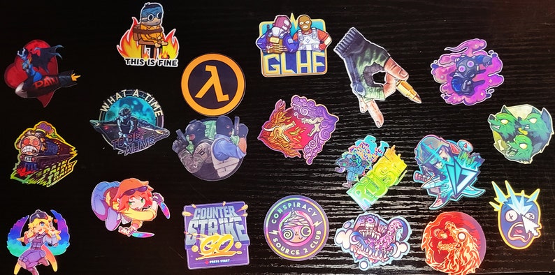 CSGO 2" Sticker Packs! Waterproof Vinyl. Actual Size! All Capsule Sets ...