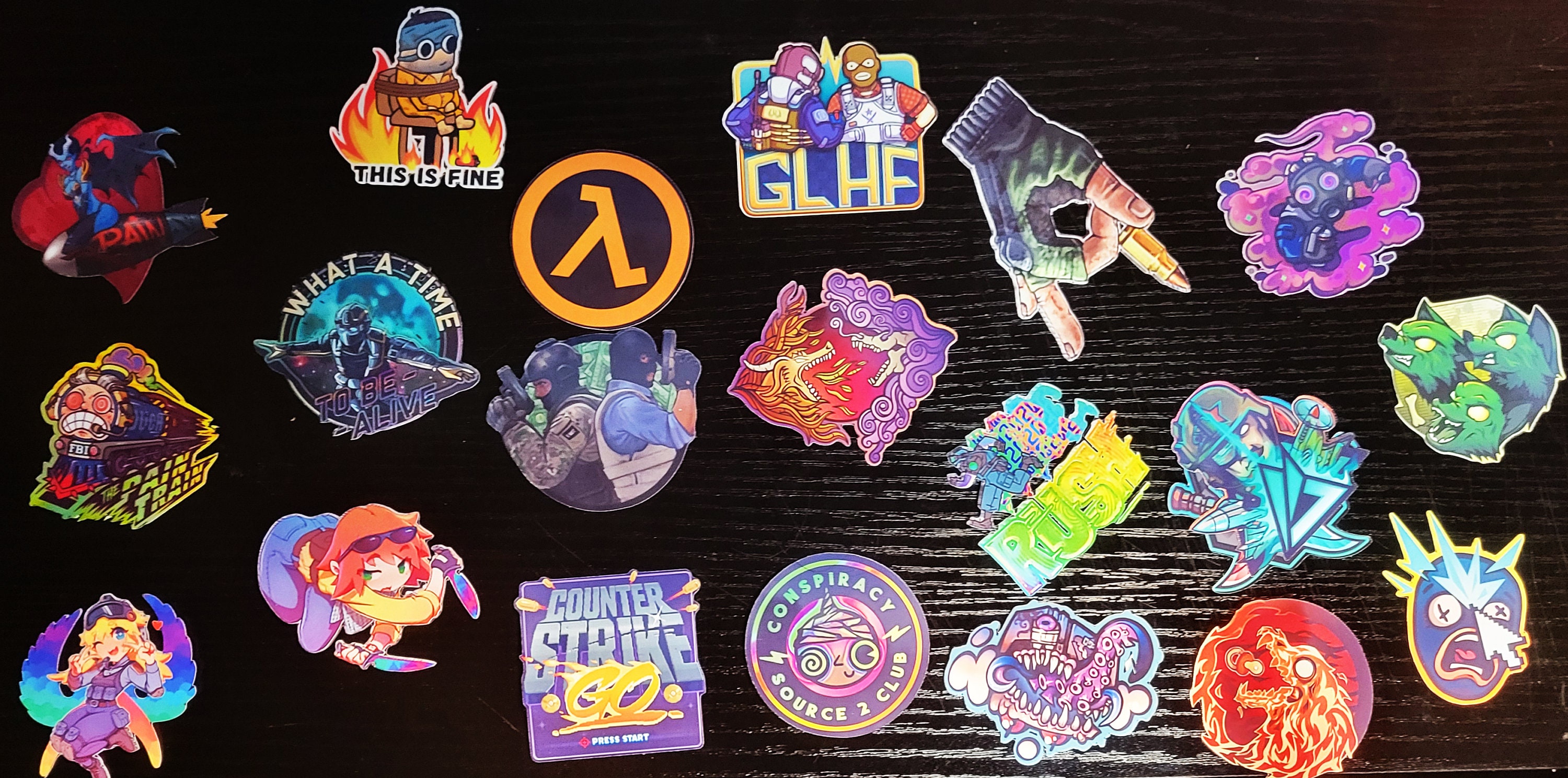 CSGO 2" Sticker Packs! Waterproof Vinyl. Actual Size! All Capsule Sets ...