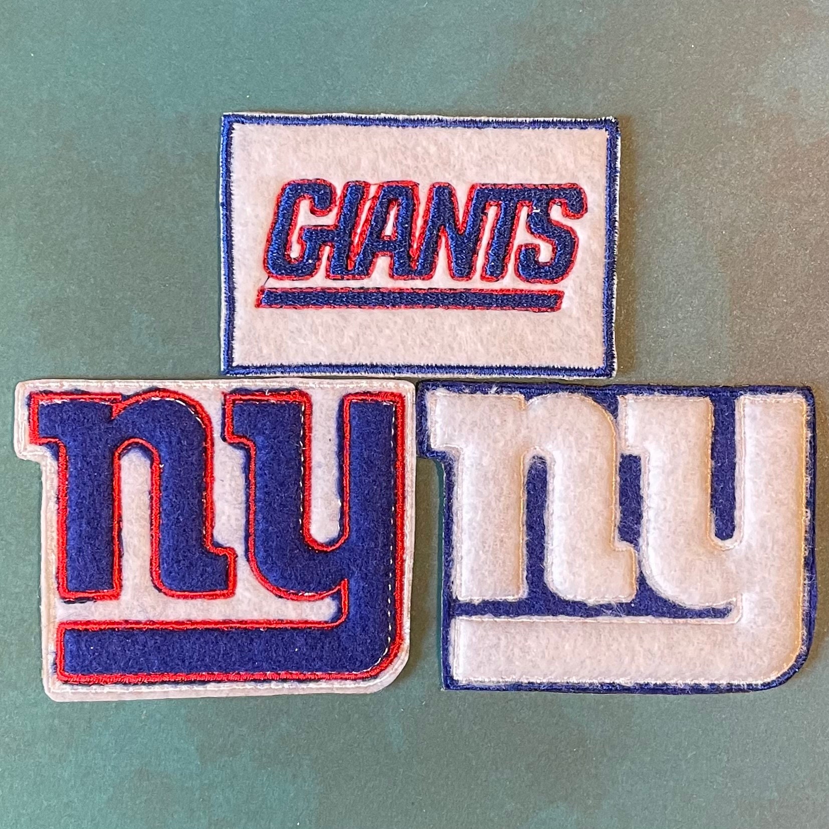 New York Giants Appliqué Patches - Etsy