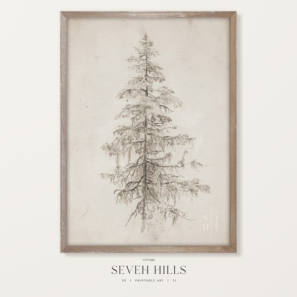 Pine Tree Vertical Wall Art - Etsy
