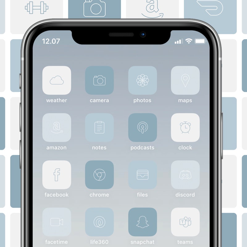 Blue App Icons - Etsy