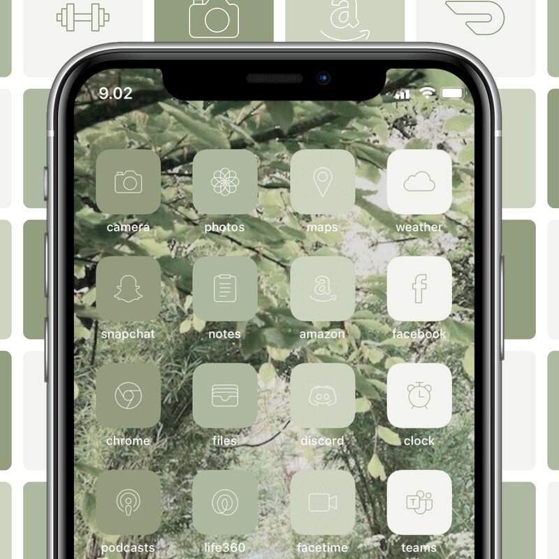Green App Icons - Etsy
