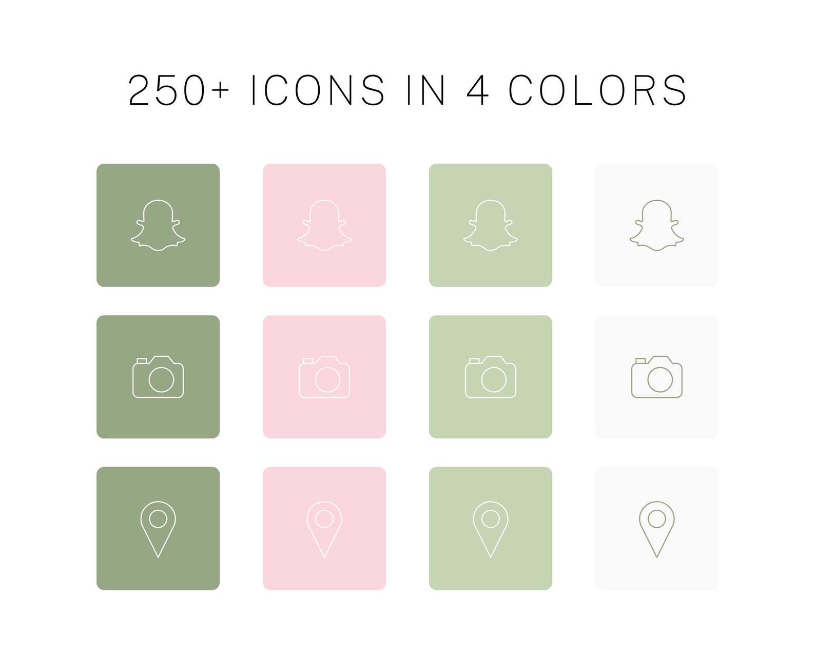 Spring App Icons, Ios 14 App Icons, iPhone Icons, Green & Pink ...