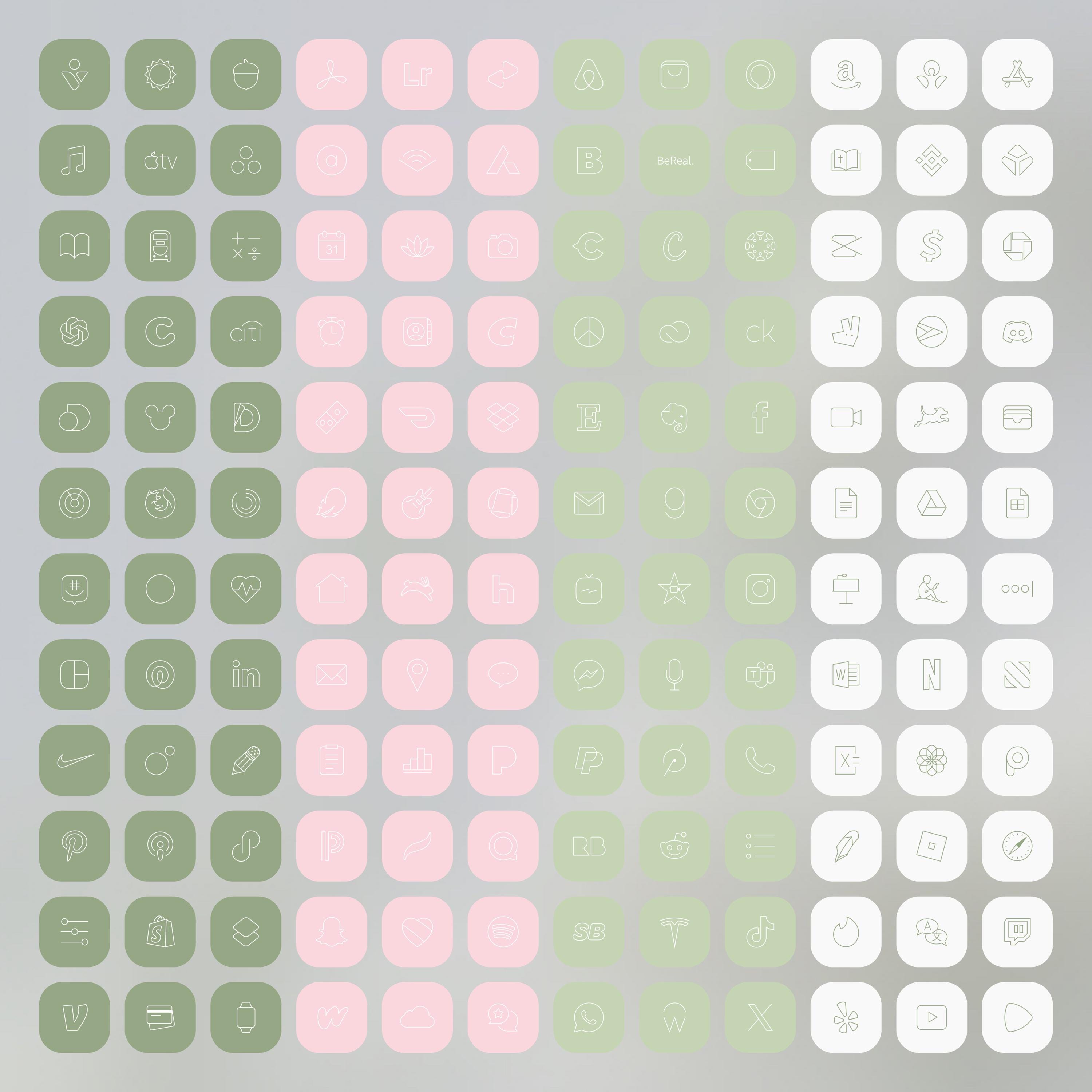 App Icons Spring App Icon Pack for iPhone App Icon Bundle for Ios 14 ...
