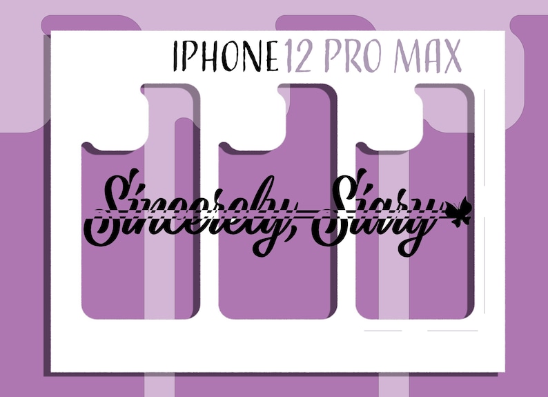 IPhone 12 PRO MAX Template for Sublimation - Etsy