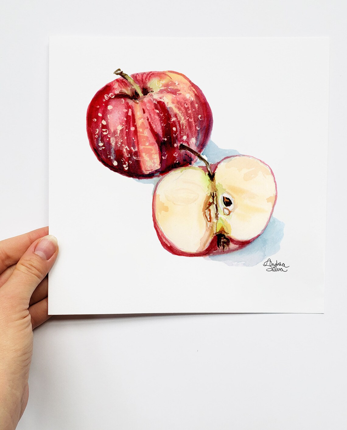 Apples Watercolor Print - Etsy