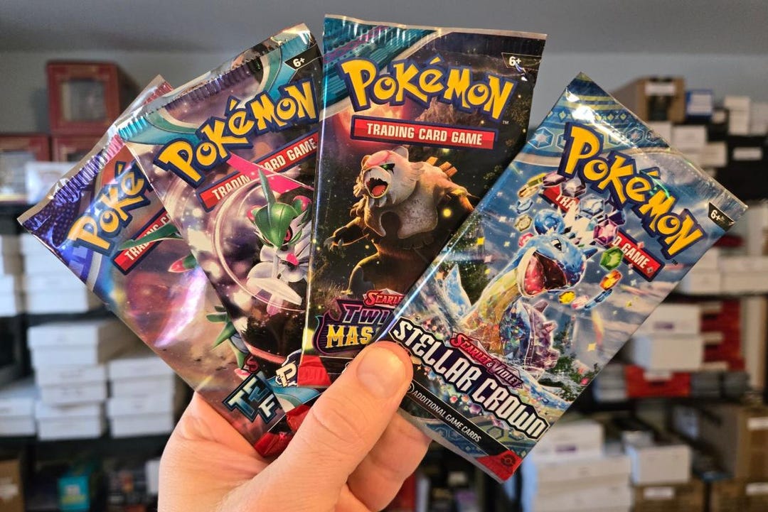 Pokémon TCG X4 RANDOM Booster Packs From Various Scarlet & Violet Era ...
