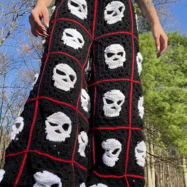 Crochet Skull Pants - Etsy
