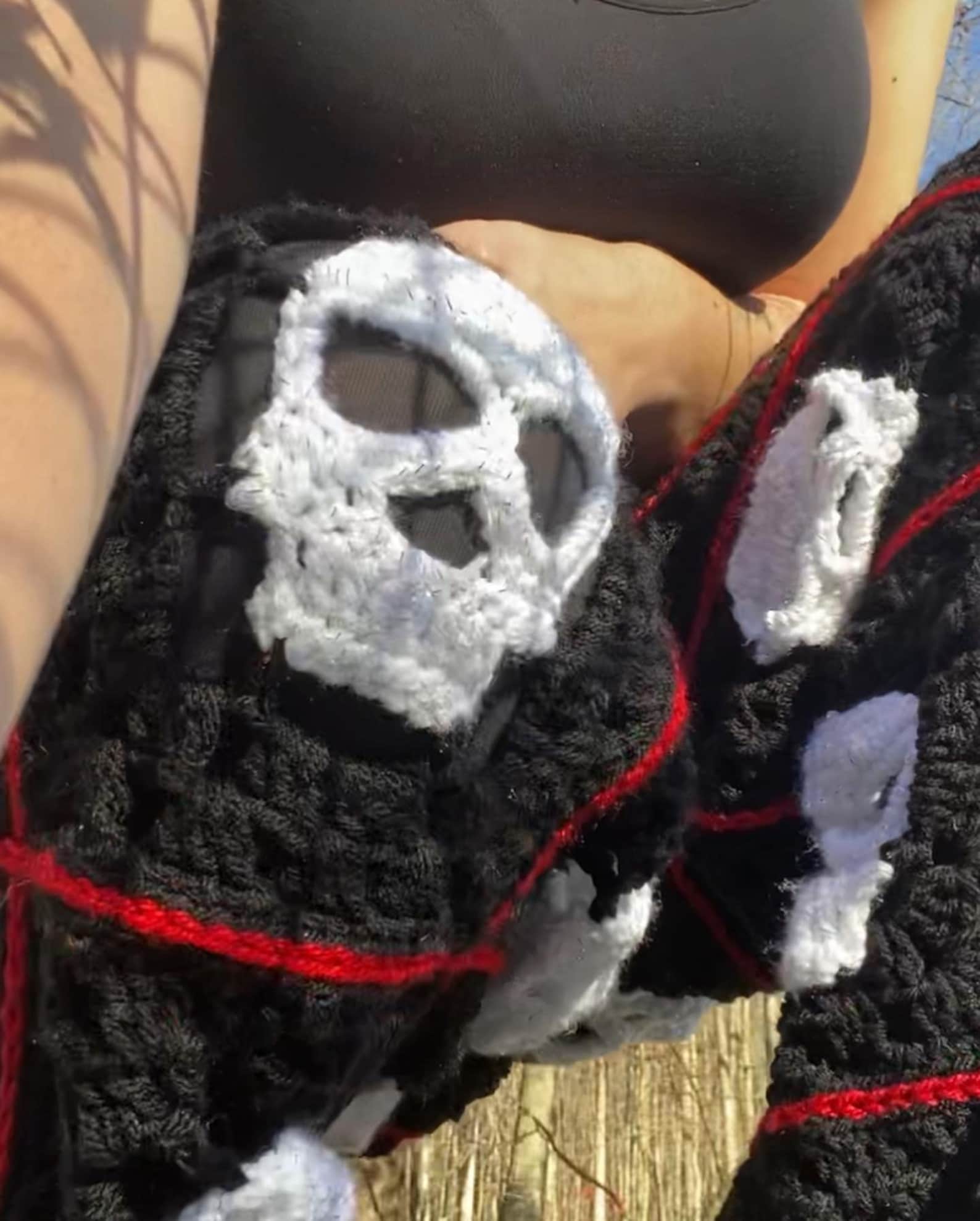 Crocheted Skull Pants (x-large) - Etsy