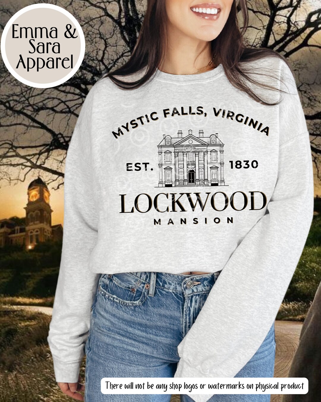 Vampire Diaries Gift, TVD Merch, Mystic Falls Sweatshirt, Comic ...