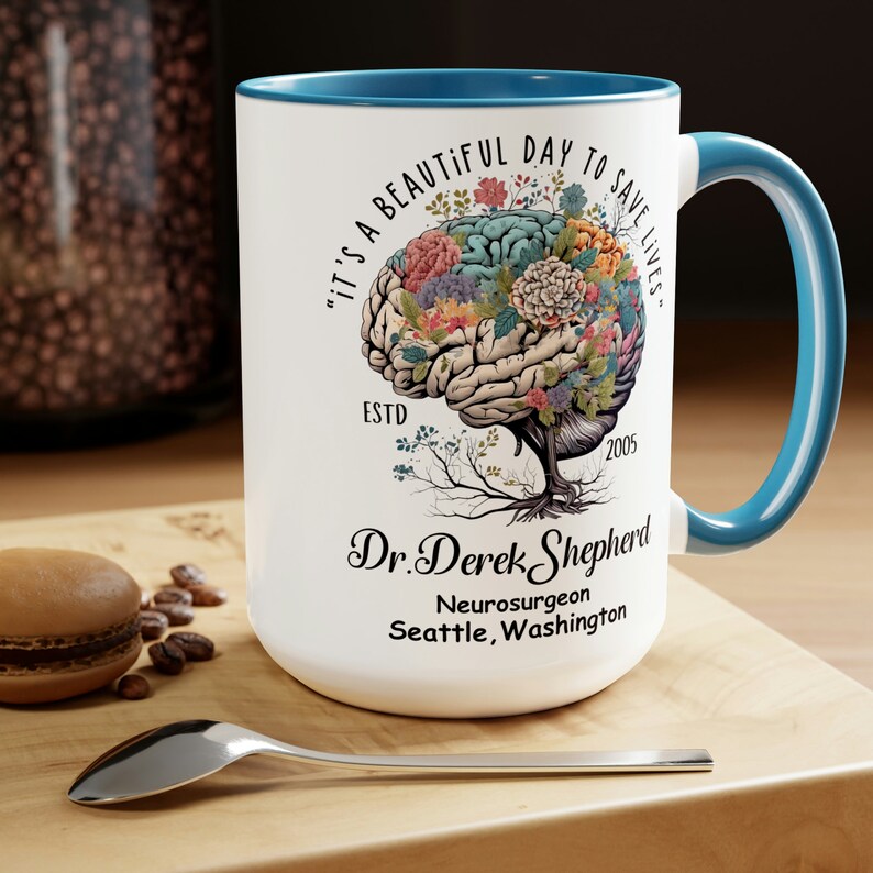Greys Anatomy Coffee Mug Derek Shepherd Greys Anatomy Grey - Etsy