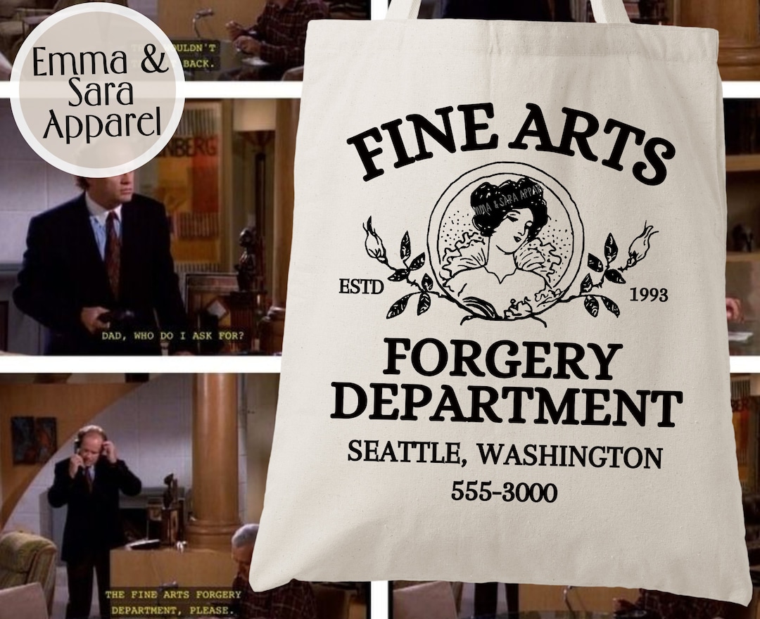 Frasier Canvas Tote Vintage Frasier Bag MARTIN CRANE Funny Retro 90s ...