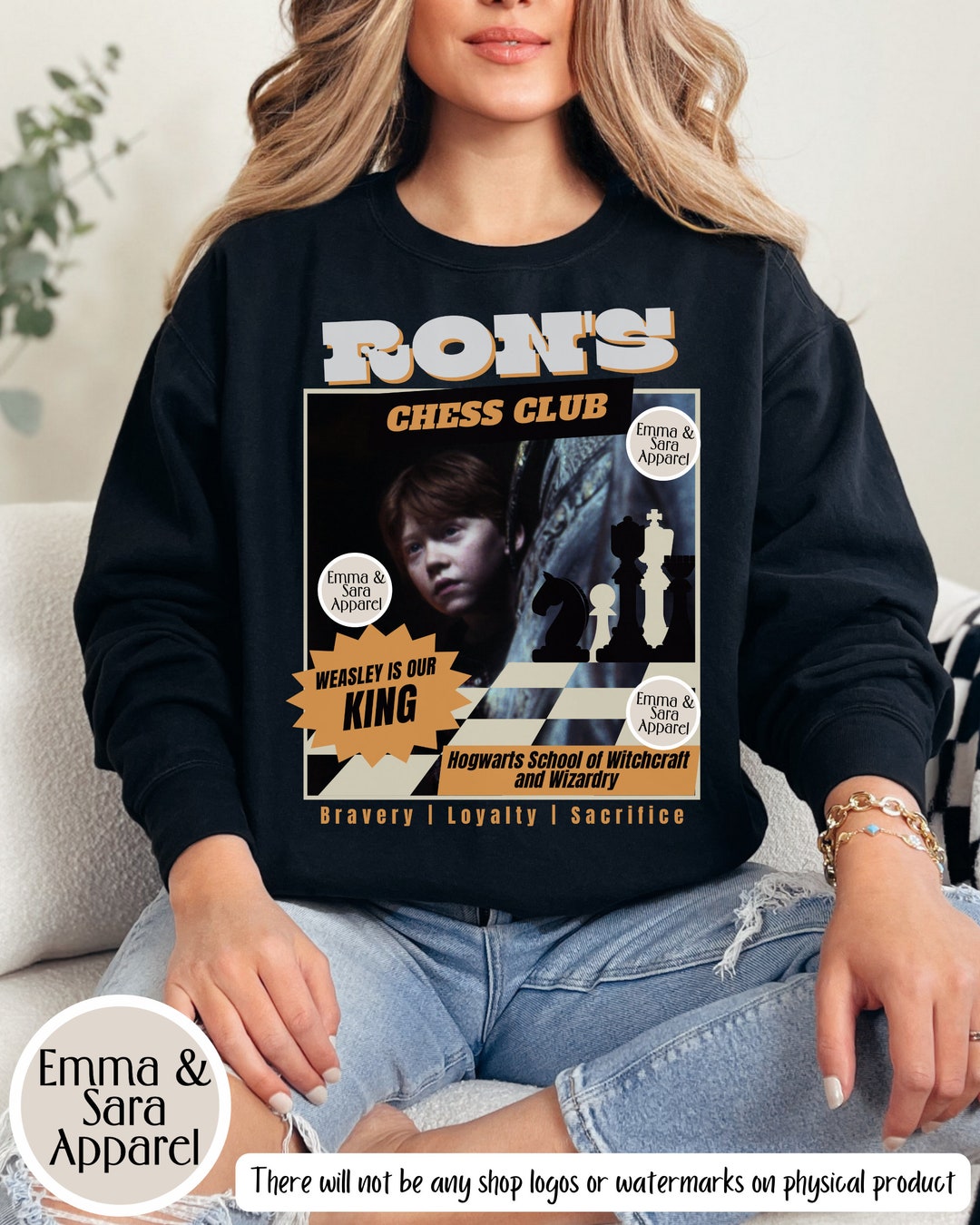 Ron Weasley Chess Adult Sweatshirt, Book Sweatshirt, Gift for Reader ...