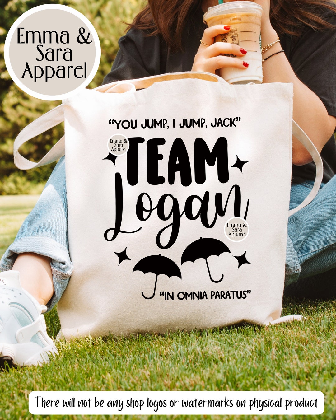Team Logan Tote, Rory Gilmore, Logan Huntzberger, Gilmore Girls Gift, in Omnia Paratus, You Jump ...