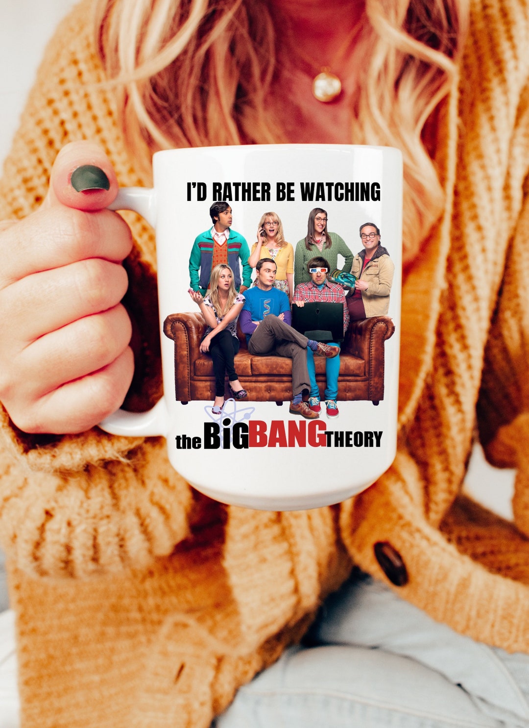 Big Bang Theory Coffee Mug, Caltech, Sheldon Cooper, Jim Parsons, Kaley ...