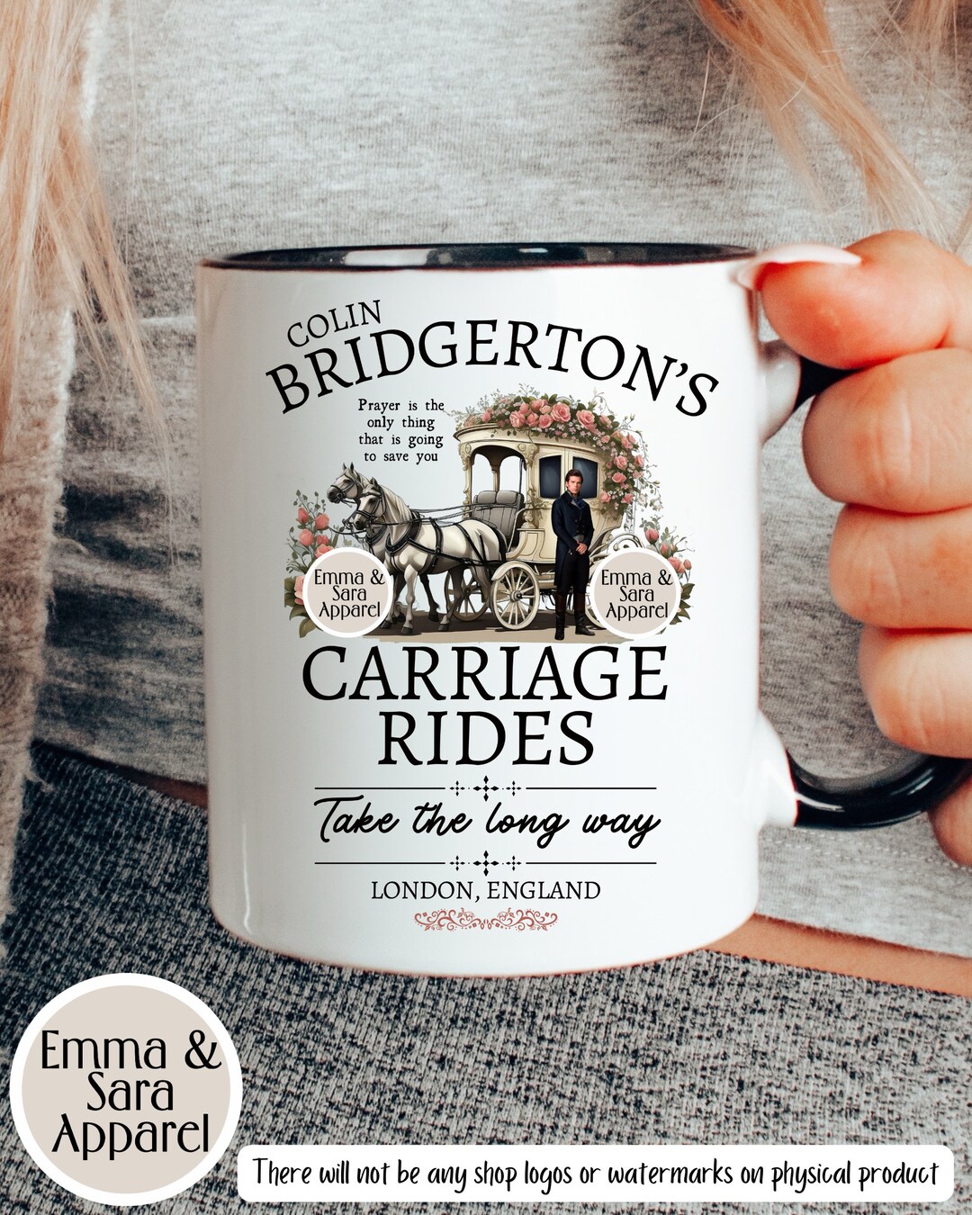 Colin and Penelope, Bridgerton Merch, Bridgerton Coffee Mug, Bridgerton ...