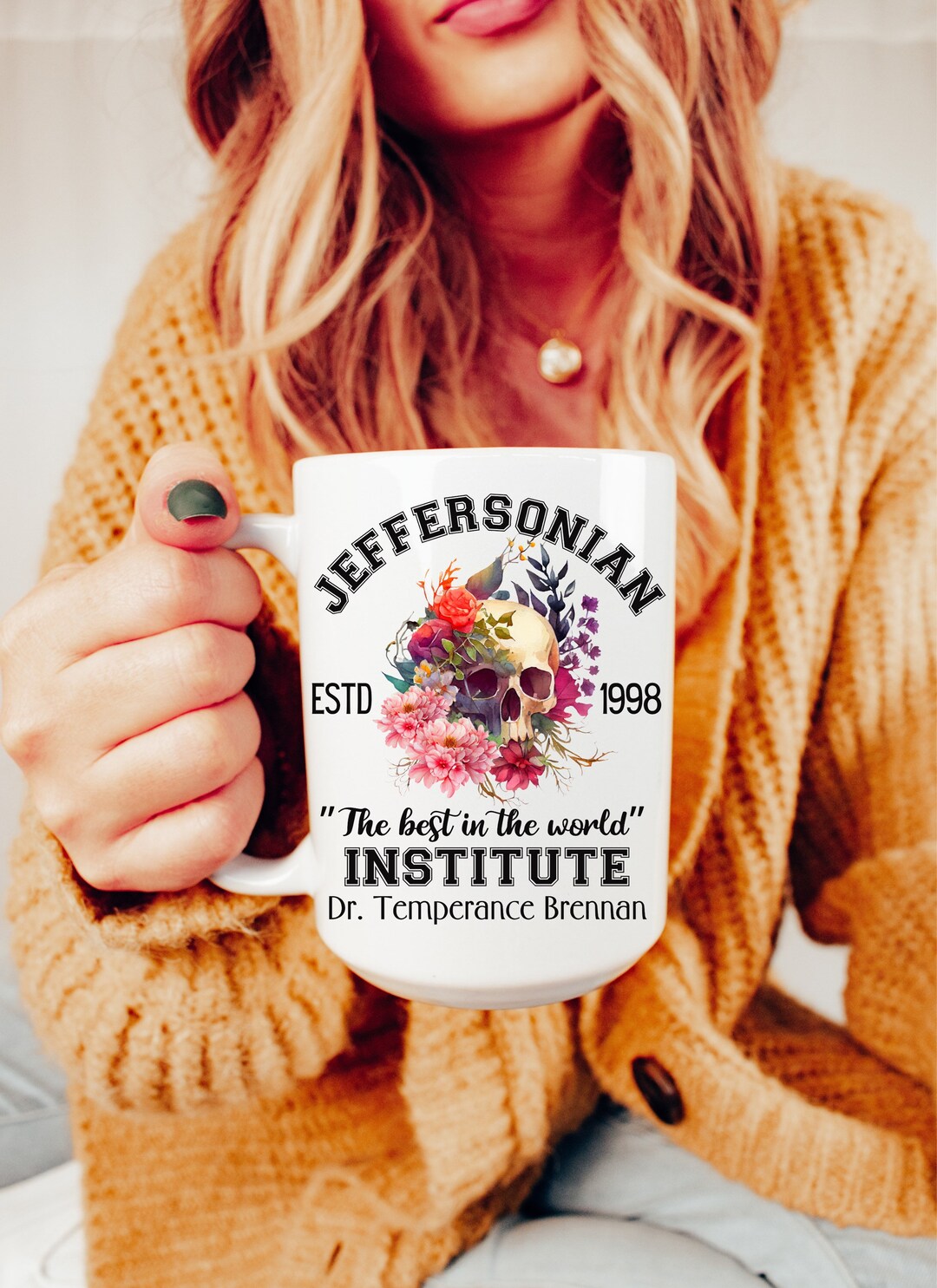 Jeffersonian Institute Mug Bones TV Show Seeley Booth - Etsy