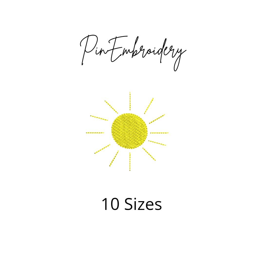 Sunshine Tatami Embroidery Design, Boho Summer File (digital Download ...