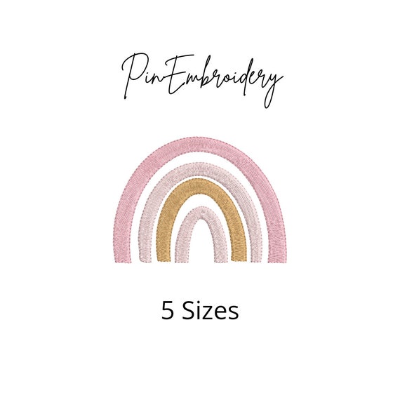 Boho Rainbow Tatami Fill Embroidery Design Boho Rainbow Kids - Etsy