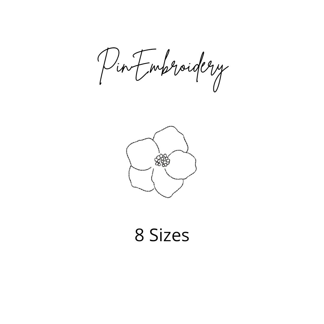 One Line Poppy Embroidery Design, Poppy Embroidery, Quick Stitch Flower ...