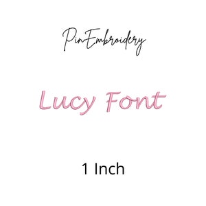 Lucy Script Font, Machine Embroidery Font, Scripts Fonts, Cursive Fonts ...