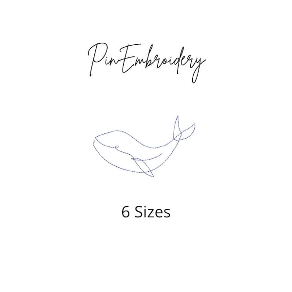 Whale Embroidery - Etsy