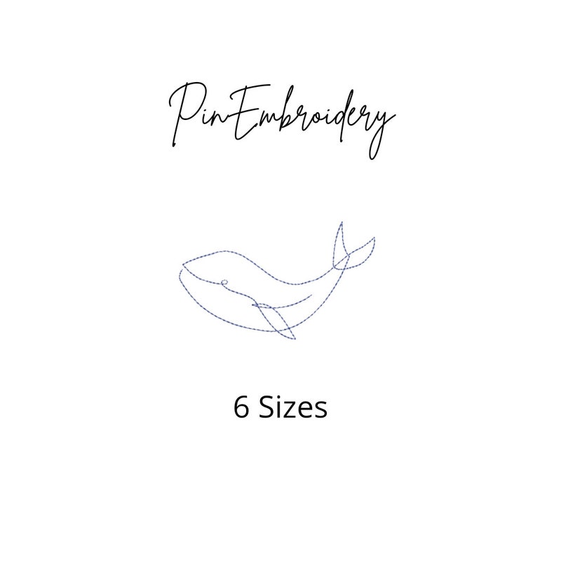 Whale Embroidery - Etsy
